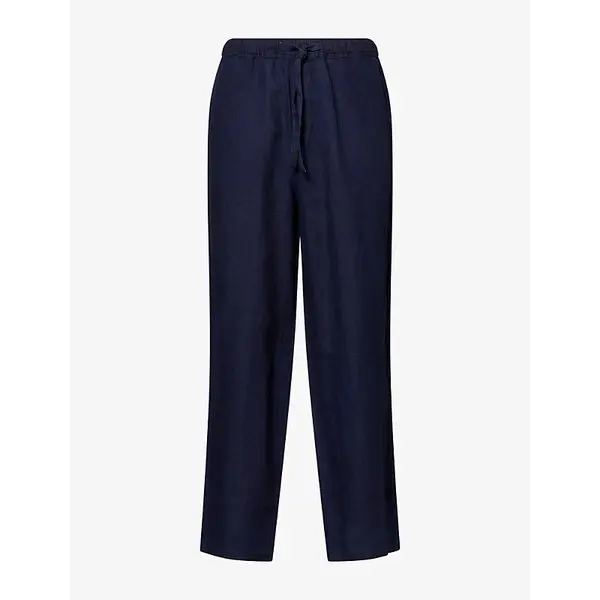 FRAME Straight-leg Linen Trousers