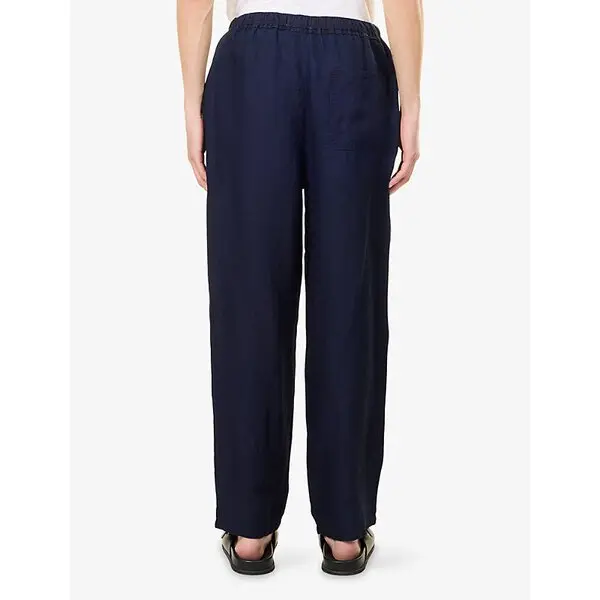 FRAME Straight-leg Linen Trousers