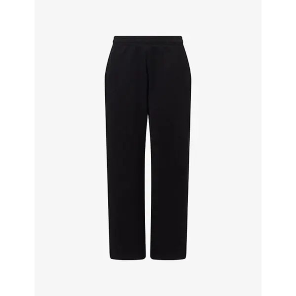 RU & ROCKA Cotton Jersey Jogging Bottoms - Black