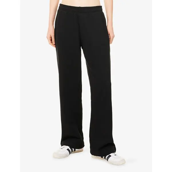 RU & ROCKA Cotton Jersey Jogging Bottoms - Black