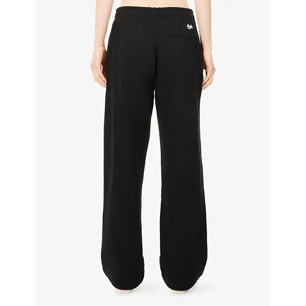 RU & ROCKA Cotton Jersey Jogging Bottoms - Black