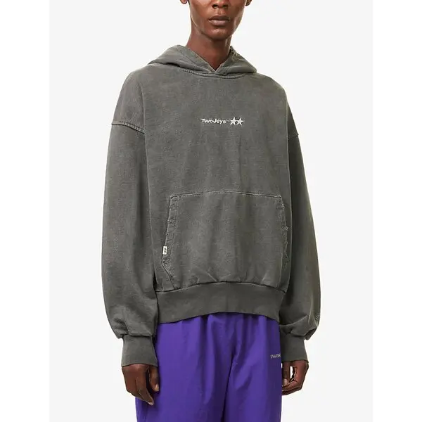 TWOJEYS Icon Logo-embroidered Cotton Hoody