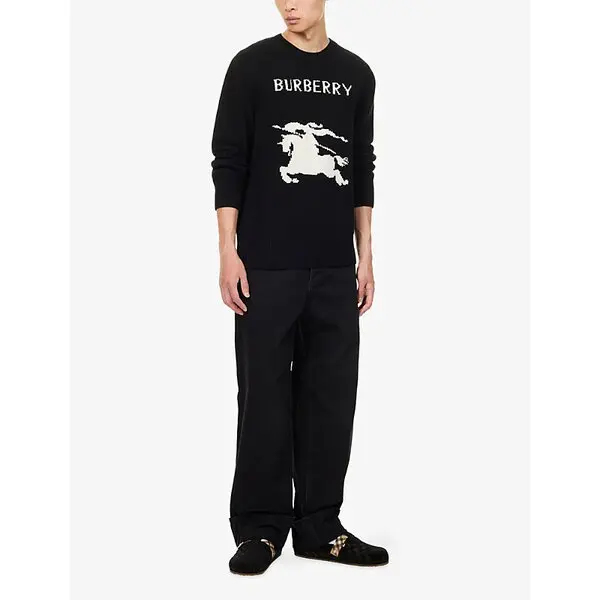 Burberry Knight Wool-cashmere Knitted Jumper