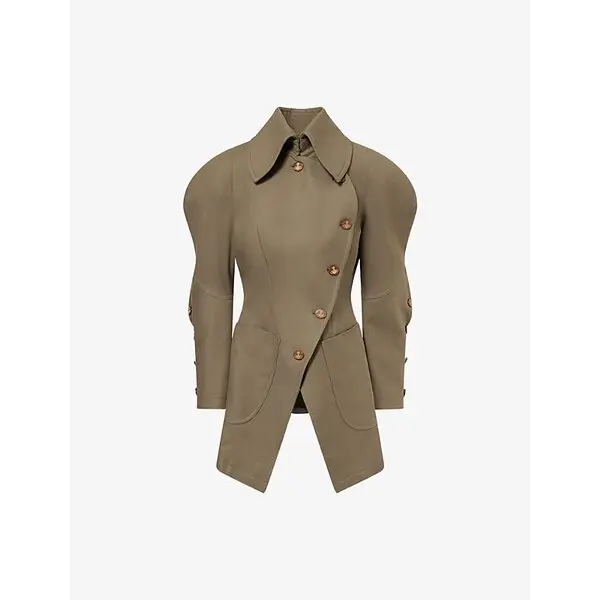 VIVIENNE WESTWOOD Gale Asymmetric Cotton-blend Coat