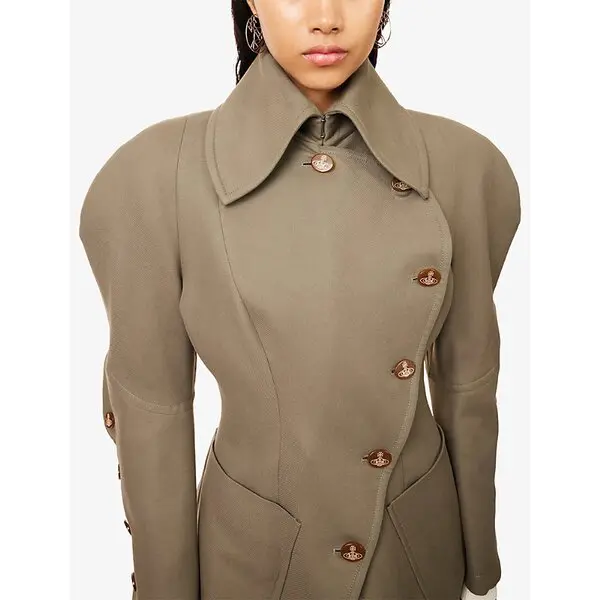VIVIENNE WESTWOOD Gale Asymmetric Cotton-blend Coat