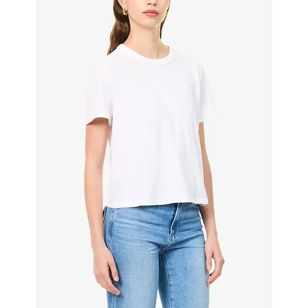 Paige Rhodes Cropped Cotton T-shirt