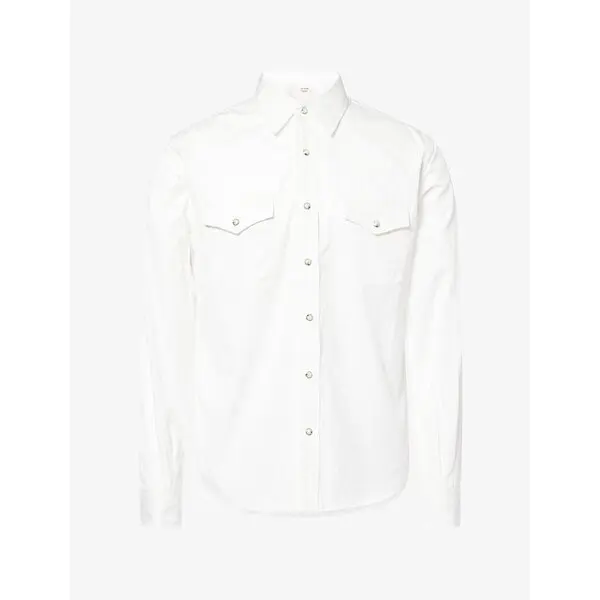 AUSTIN POST Daybreak Dobby Striped Cotton Shirt