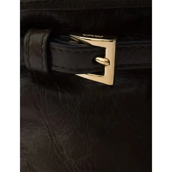 Prada Bonnie Leather Mini Shoulder Bag - Green