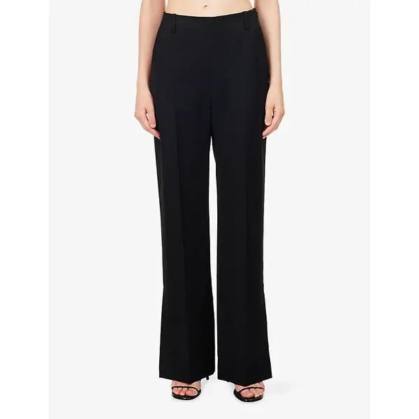 Khaite Grenare Straight-leg Virgin Wool Trousers