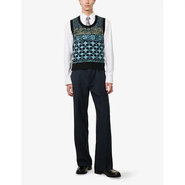 Dries Van Noten Preston Straight-leg Wool Trousers