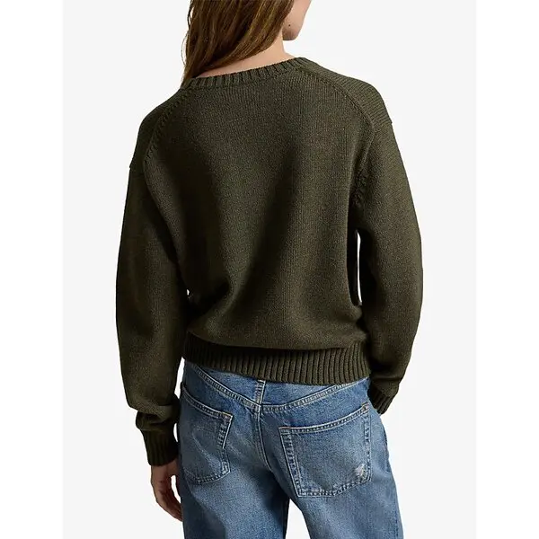 Polo Ralph Lauren Embroidered Bear Cotton Jumper