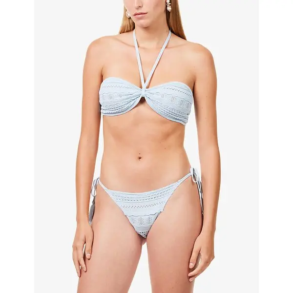 Devon Windsor Vana Bandeau Knitted Bikini Top