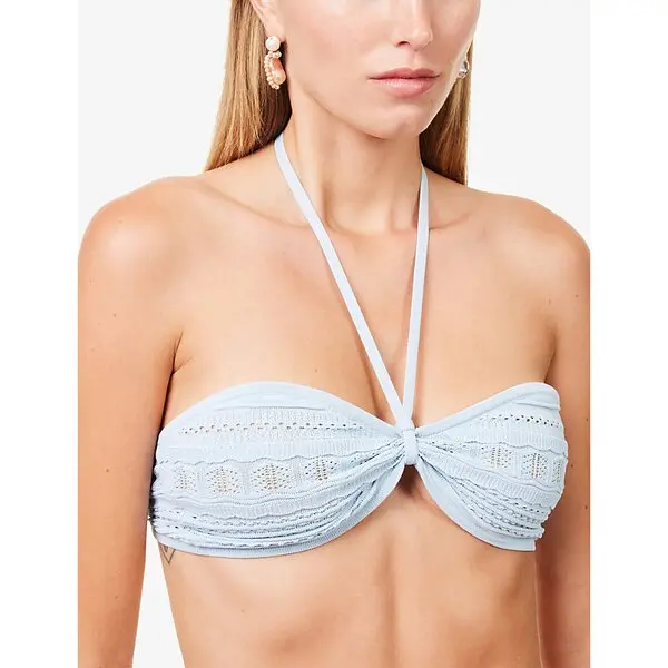 Devon Windsor Vana Bandeau Knitted Bikini Top