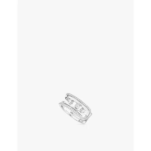 Messika Move 10th 18ct Gold And 0.79ct Diamond Ring - White