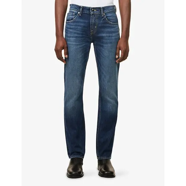 7 For All Mankind The Straight Mid-rise Denim Jeans