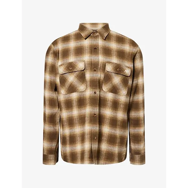 AUSTIN POST Frontier Work Cotton And Linen Blend Shirt