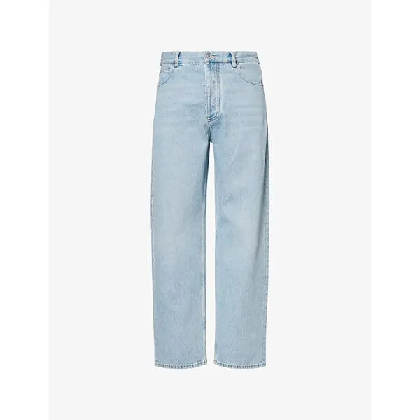 Bottega Veneta Bleached Wide-leg Denim Jeans