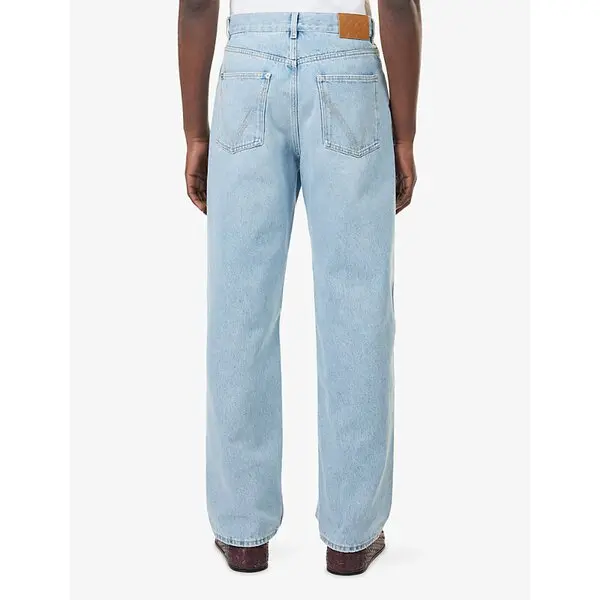 Bottega Veneta Bleached Wide-leg Denim Jeans