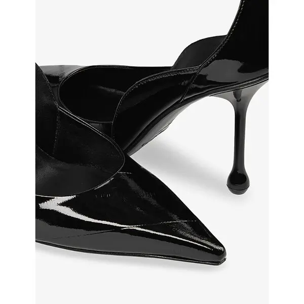 JIMMY CHOO Quinci 95 Embossed Patent Leather Heels