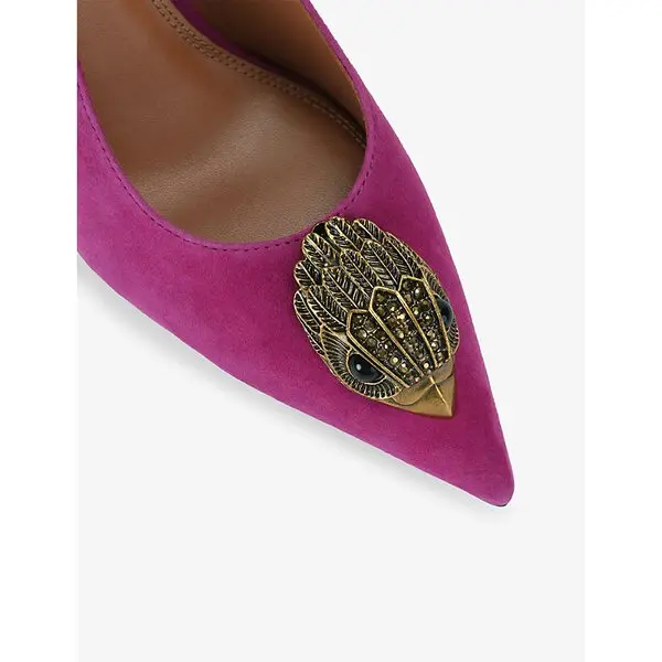 Kurt Geiger Belsize Eagle Suede Slingback Pumps