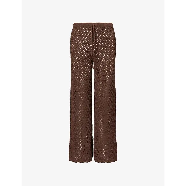 4TH & RECKLESS Katerina Wide-leg Cotton-blend Trousers