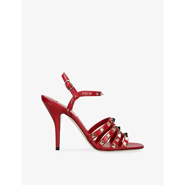 Valentino Garavani Rockstud Leather Heeled Sandals