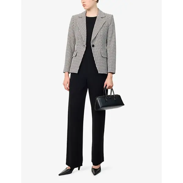 Veronica Beard Healy Checked Stretch-twill Blazer
