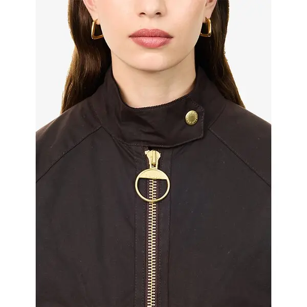Barbour Ivybridge Logo-embroidered Waxed Cotton Jacket