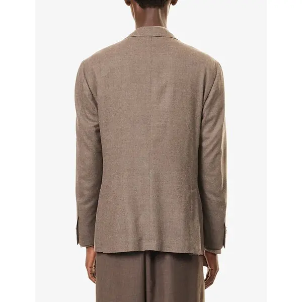 Corneliani Single-breasted Notch-lapel Virgin-wool Jacket