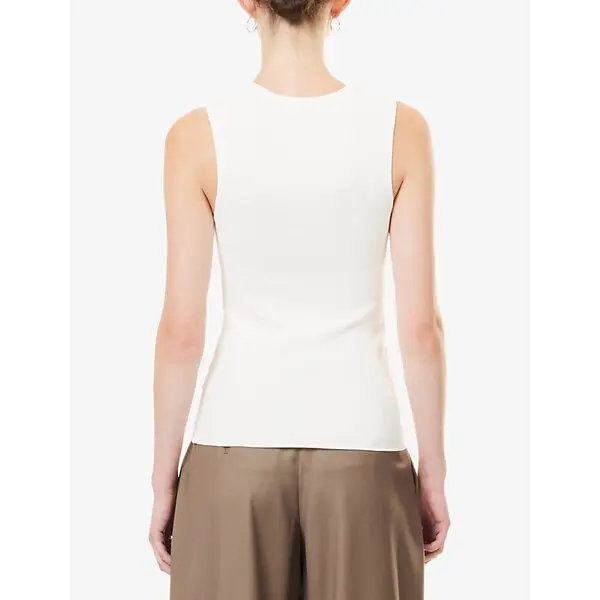 ROHE FRAMES Square Neck Knitted Bustier Top