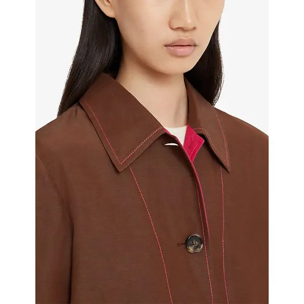 Marni Single-breasted Ramie-rayon Jacket