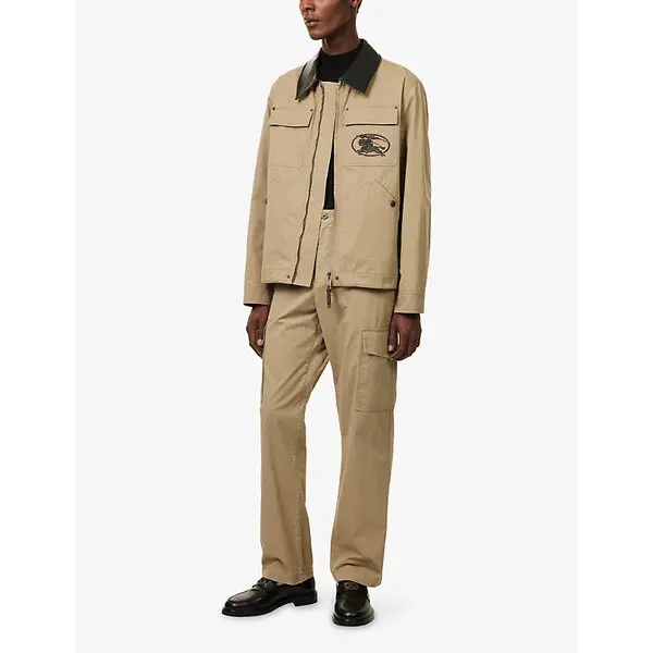 Burberry Reddric Straight-leg Cotton Trousers