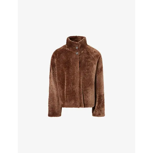 ARMA Arianna Funnel-neck Shearling Jacket