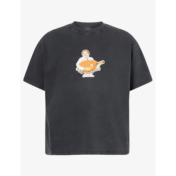 NOT BORING Abdo On Oud Graphic-print Cotton T-shirt