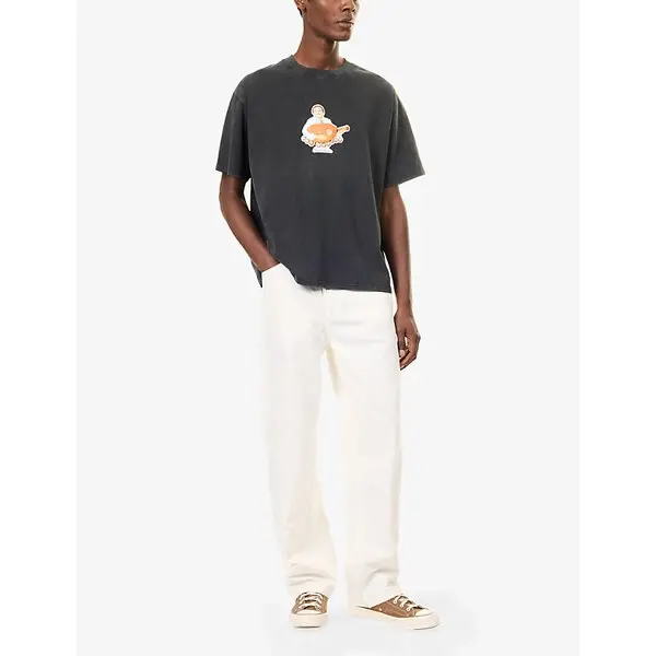 NOT BORING Abdo On Oud Graphic-print Cotton T-shirt