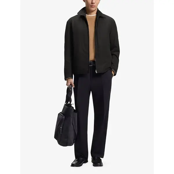 BOSS Side-pocket Zip-through Woven Jacket
