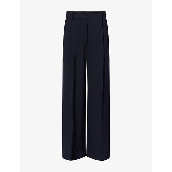 Galvan Wide-leg Pleated Trousers