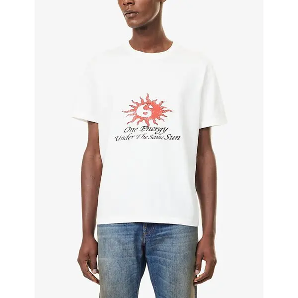 TWOJEYS Same Energy Graphic-print Cotton T-shirt