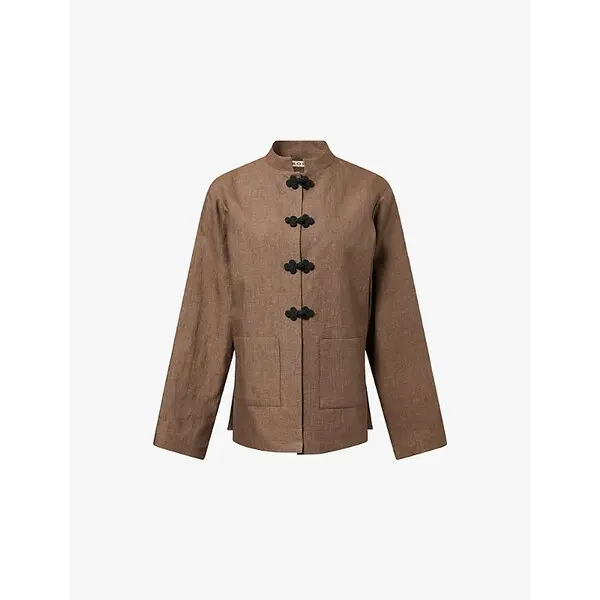 ROHE FRAMES Pankou Knotted Linen Jacket