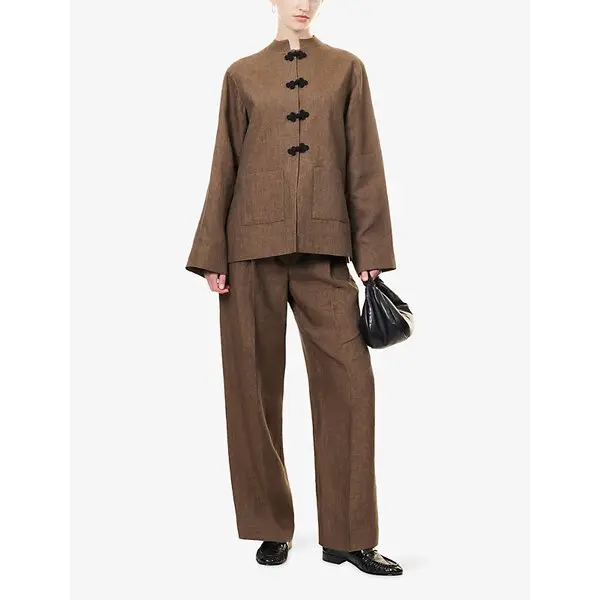 ROHE FRAMES Pankou Knotted Linen Jacket