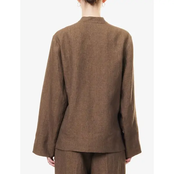 ROHE FRAMES Pankou Knotted Linen Jacket