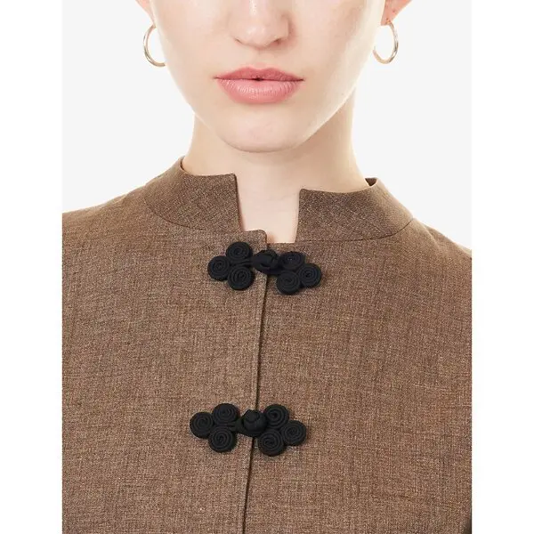 ROHE FRAMES Pankou Knotted Linen Jacket
