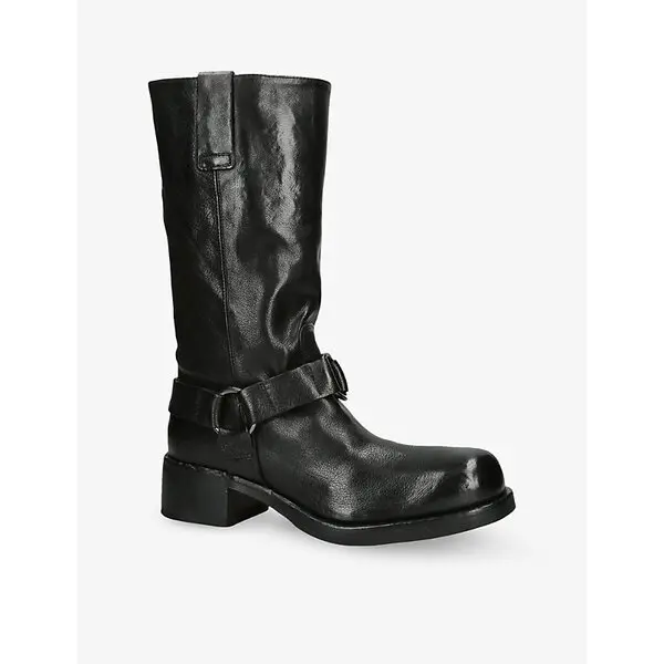 Officine Creative Dana Leather Knee-high Boots With Chunky Silhouette