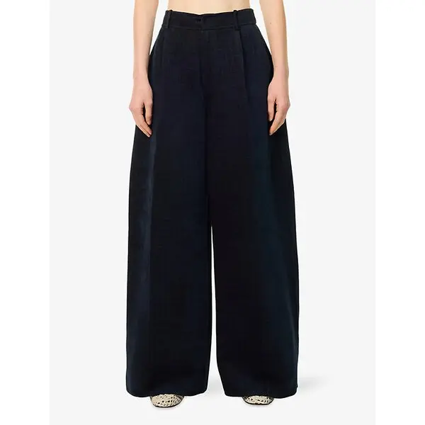 RUOHAN Elen Barrel-leg Cotton-blend Trousers