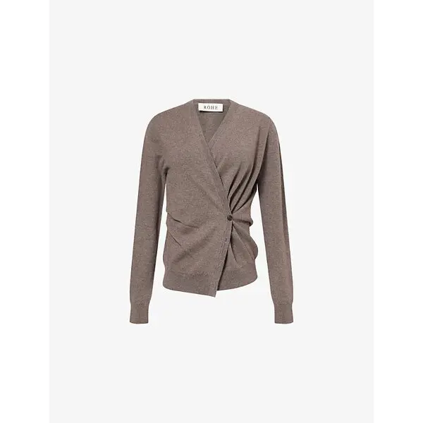 ROHE FRAMES Twist-front Ballet Cardigan