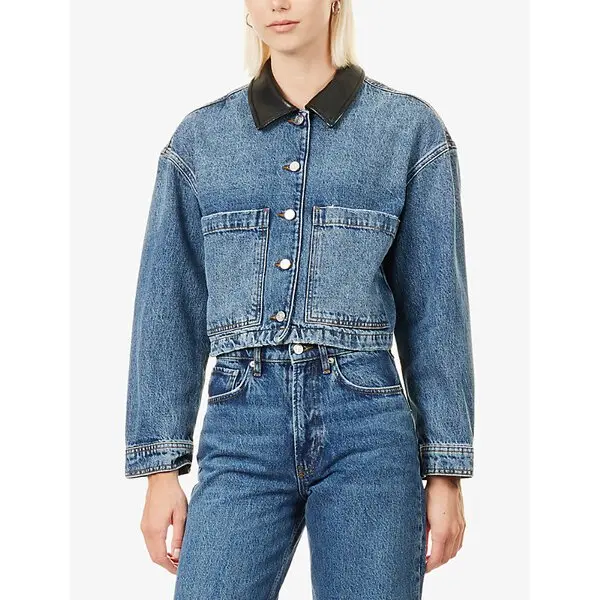 ANINE BING Yuma Boxy Denim Jacket
