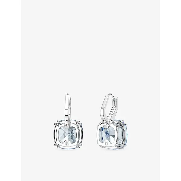 SWAROVSKI Millenia Rhodium-plated Cubic Zirconia Drop Earrings - Blue