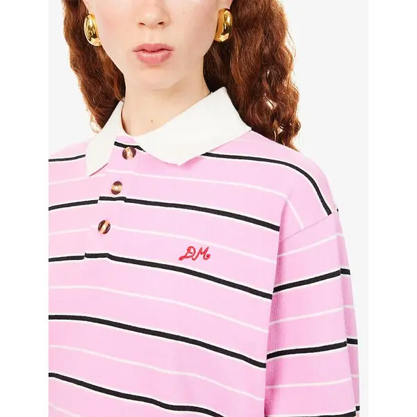 DAMSON MADDER Remie Striped Rugby Shirt - Pink