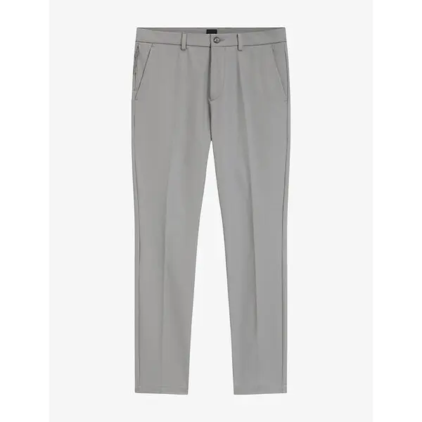 BOSS Slim-fit Tapered Cotton-blend Trousers