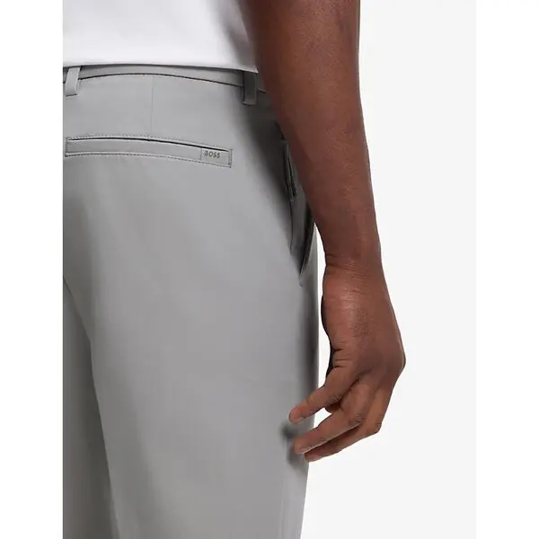 BOSS Slim-fit Tapered Cotton-blend Trousers
